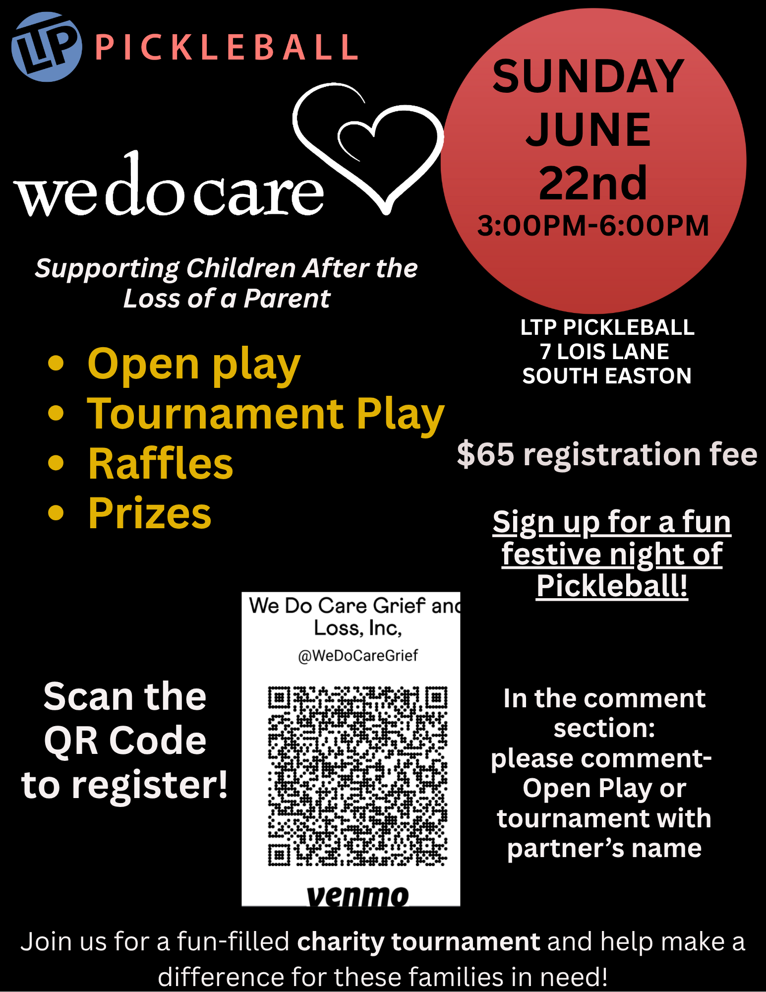 We Do Care Pickleball Open/Tournament Play - We Do Care